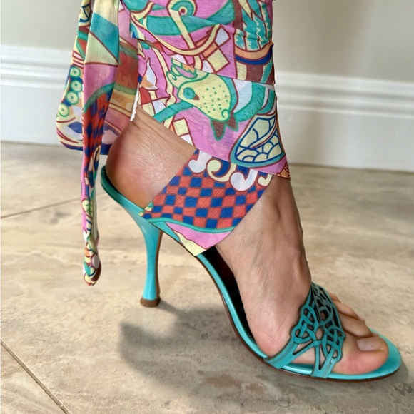 Nicole Miller | Shoes | Elegant Turquoise Womens Heels | Poshmark